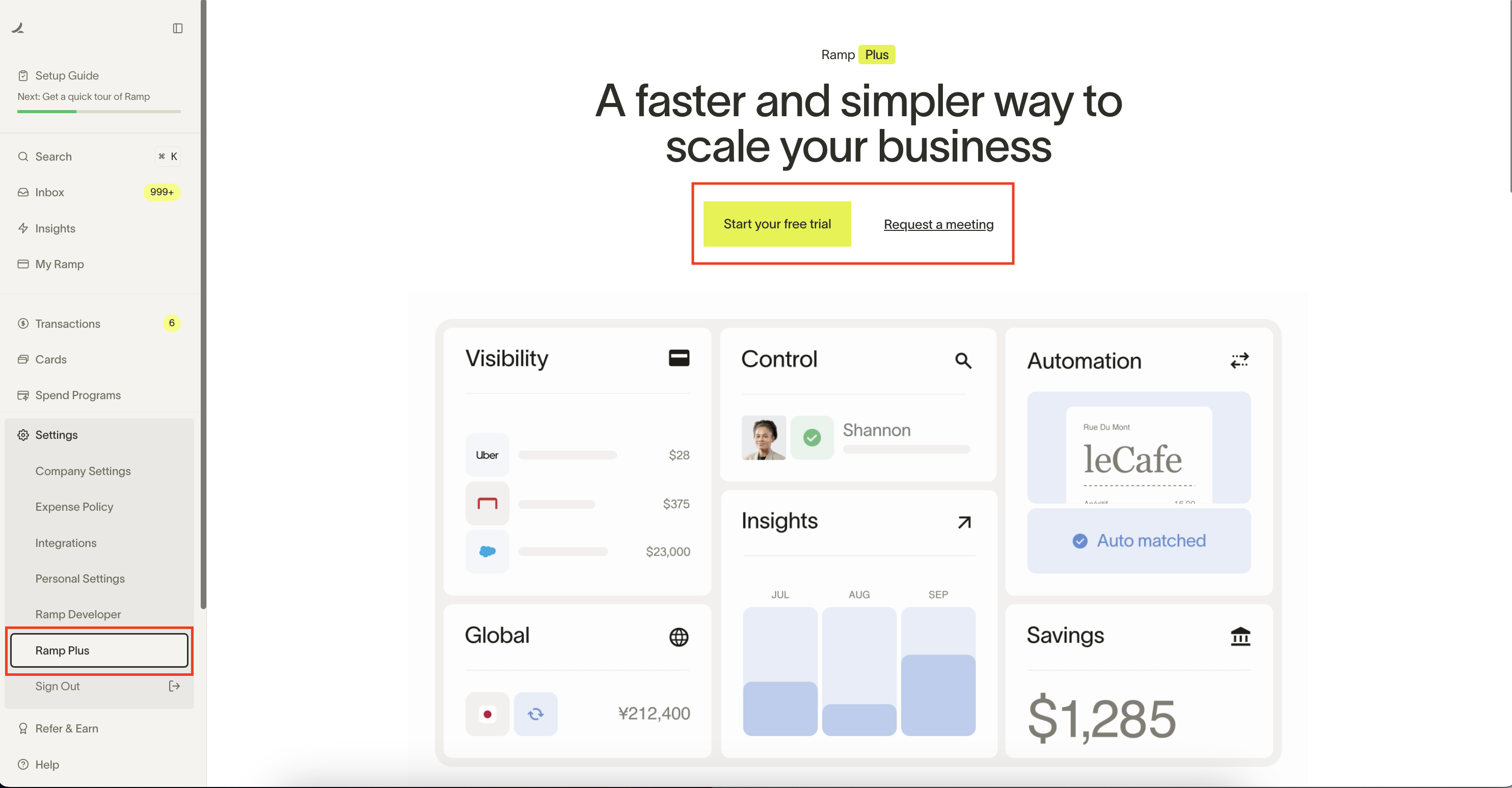 Managing Ramp Plus – Ramp
