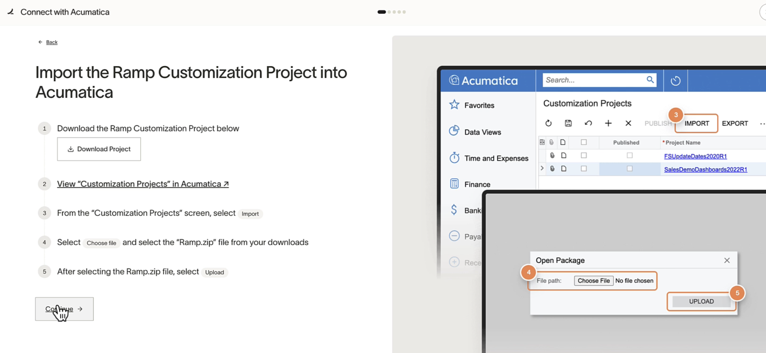How to connect Acumatica to Ramp – Ramp