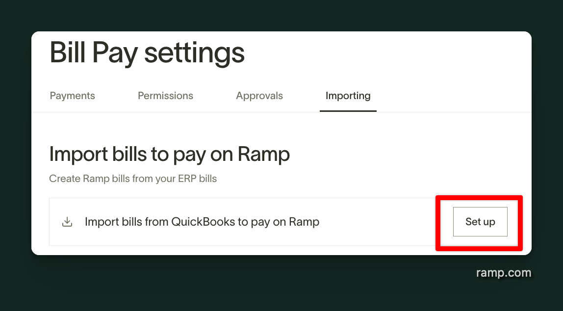 Importing bills from your accounting provider – Ramp