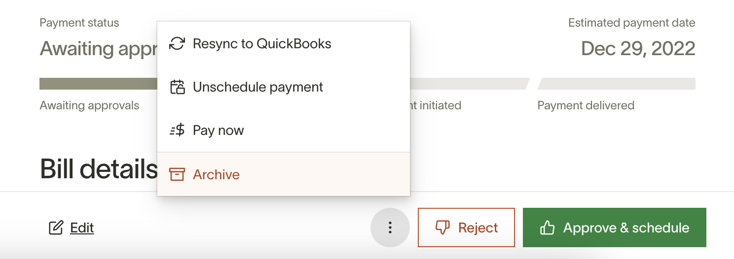 Bill Pay approvals – Ramp