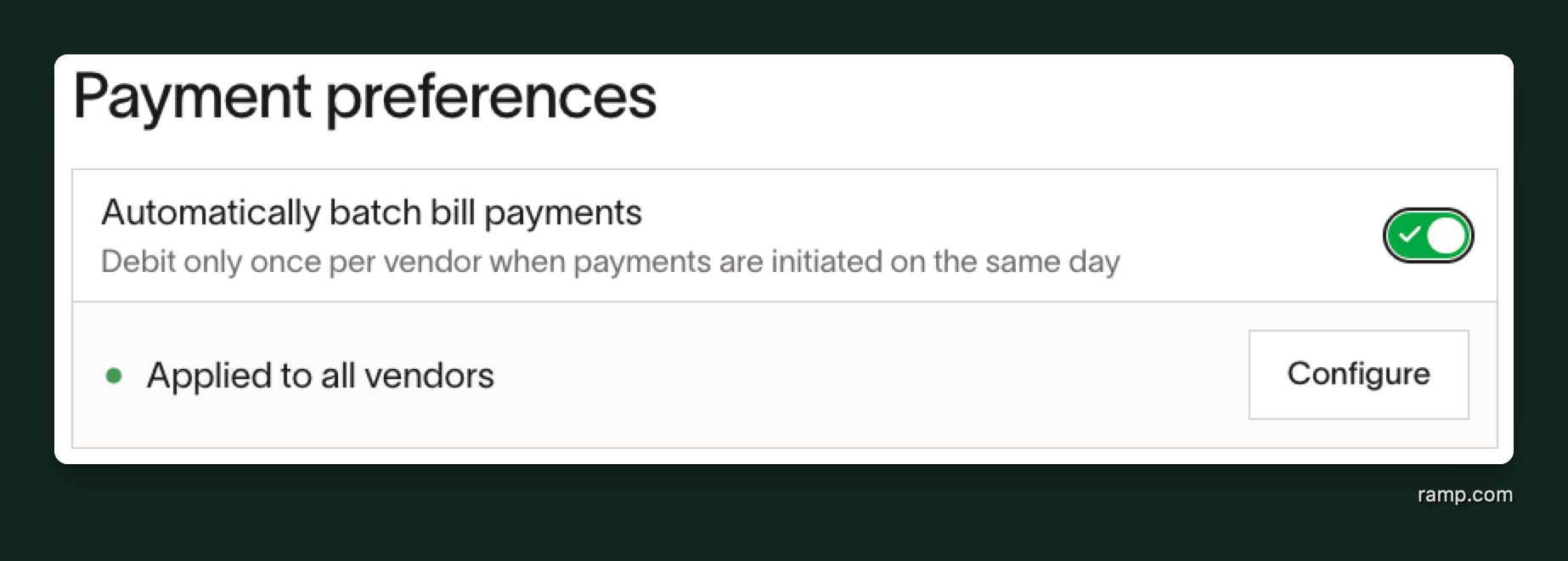 Batch payments on Ramp Bill Pay – Ramp