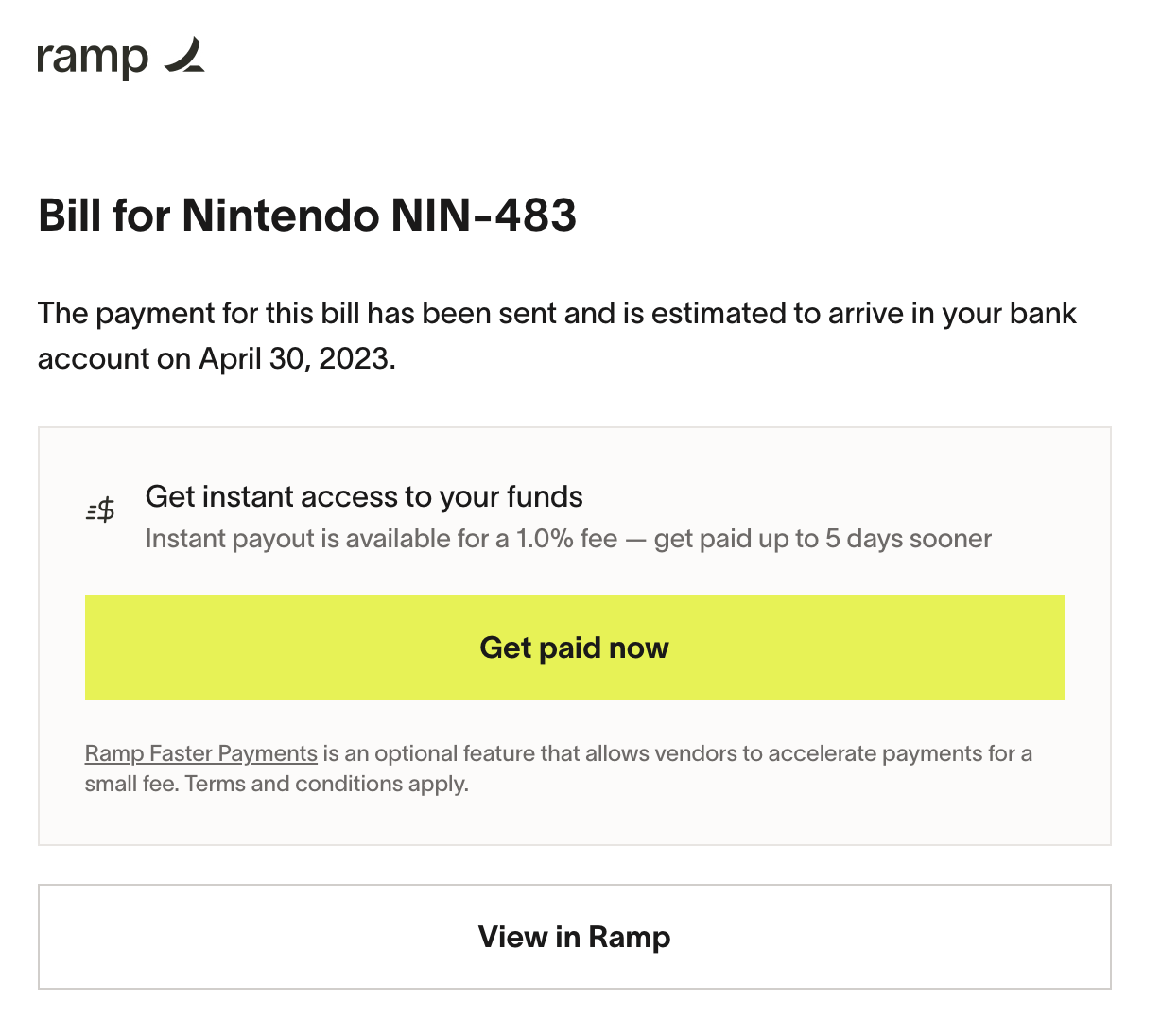 Faster Payments – Ramp