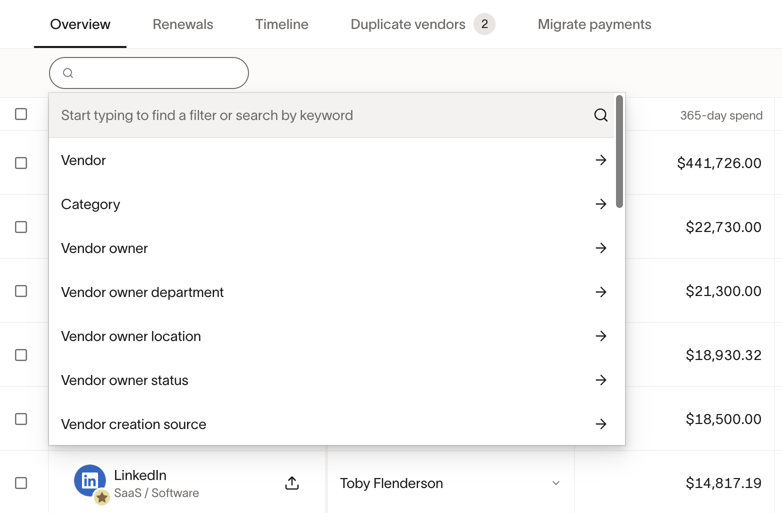 Vendor management on Ramp – Ramp