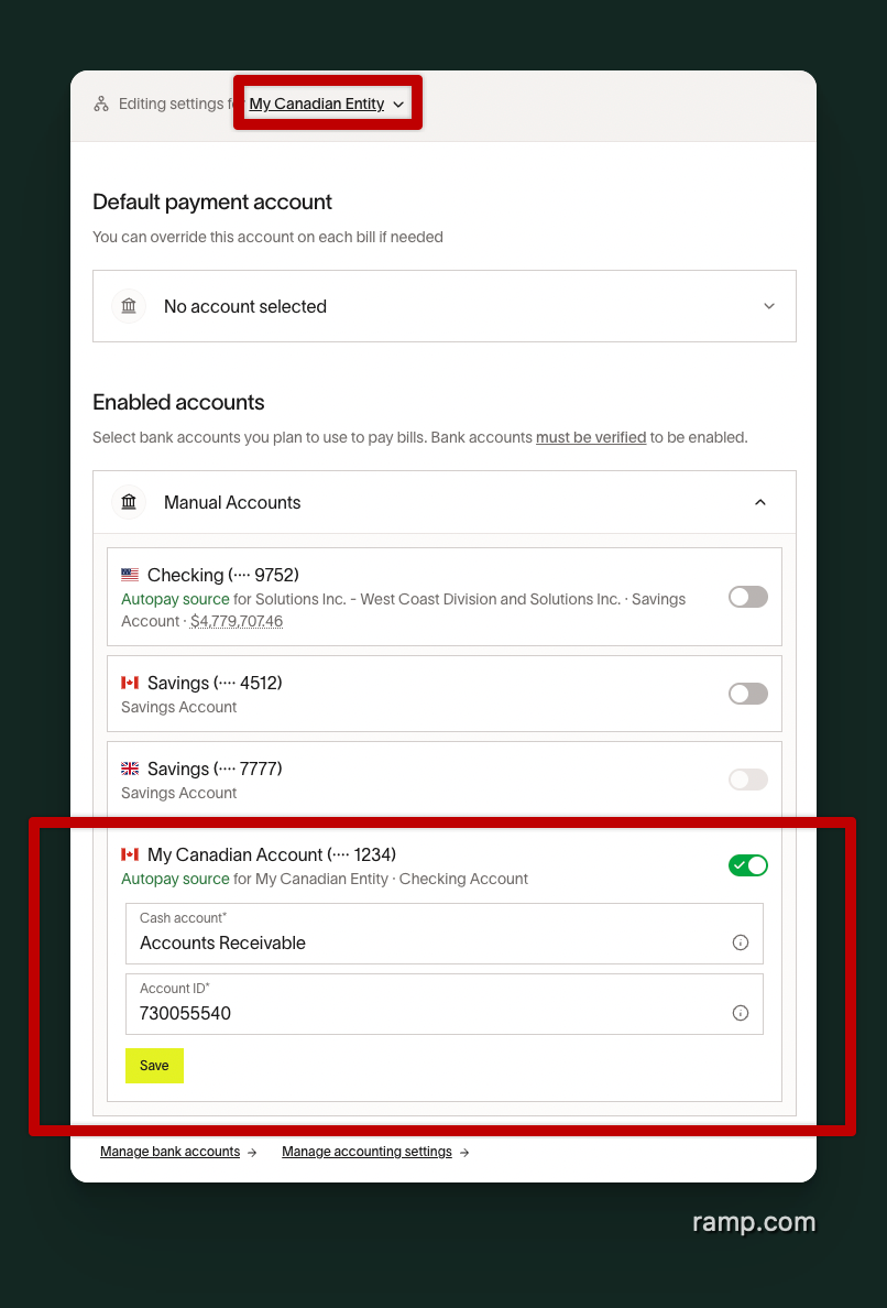 International Debiting on Ramp Bill Pay Overview – Ramp