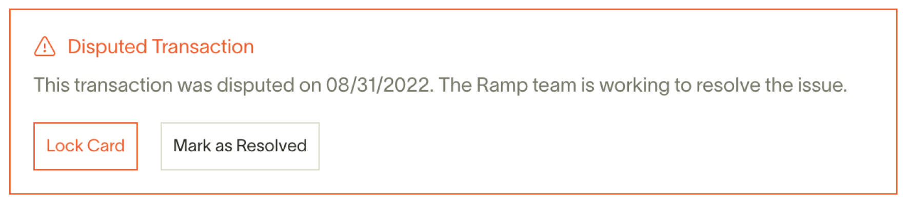 Disputes at Ramp – Ramp